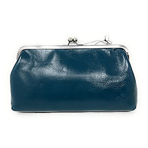 Patricia Nash Tooled Leather Potenaz Frame Clutch, Blue Coral