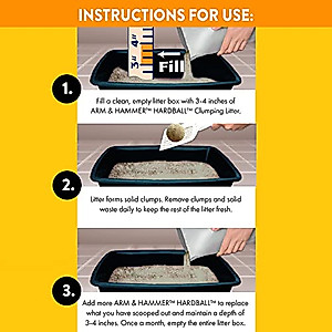 ARM & HAMMER Hardball Lightweight Platinum Multi-Cat Easy, No-Mess Scooping, Clumping Cat Litter, 16.5LB Bag, Garden Bloom Scent, Online Exclusive Formula