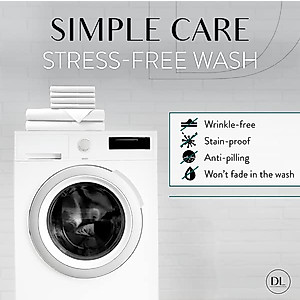 Danjor Linens California King Sheet Set - 6 Piece Set Including 4 Pillowcases - Deep Pockets - Breathable, Soft Bed Sheets - Wrinkle Free - Machine Washable - White Cal King Bed Sheets - 6 pc