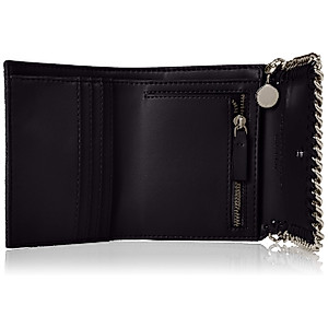 Stella McCartney SMALL FLAP Wallet Falabella Black Tri-Fold Wallet