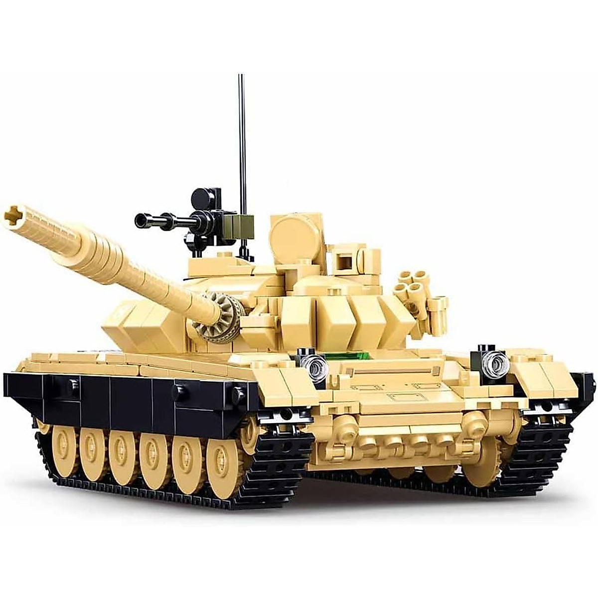 DAHONPA T-72B3 Main Battle Tank Army Building Block(770 PCS),WW2 Military Historical Collection Model with 3 Soldier Figures,Toys Gifts for Kid and Adult.