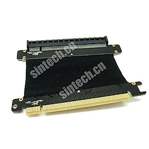 Sintech PCI-E Express X16 Riser Extend Card with High Speed Flex Cable(5cm 180Degree)