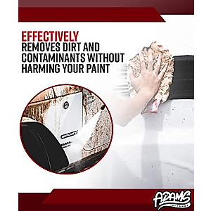 Adam’s Car Wash Kit Complete With Bucket & Grit Guard - Auto Detailing & Car Cleaning Kit | pH Best Car Wash Soap For Snow Foam Cannon, Foam Gun, Car Soap Wash For Pressure Washer