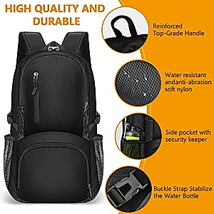 26L Hiking Backpack, Ultralight Lightweight Packable Foldable Travel Camping Water Resistant Sports Backpack Daypack Camping Gear Must Haves for Travel Camping Outdoor for Women Men Hiking Gifts