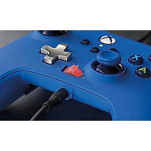 PowerA Enhanced Wired Controller for Xbox Series X|S - Blue, Officially Licensed for Xbox