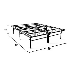 ZINUS SmartBase Heavy Duty Mattress Foundation / 16 Inch Metal Platform Bed Frame / No Box Spring Needed / Sturdy Steel Frame / Underbed Storage, California King