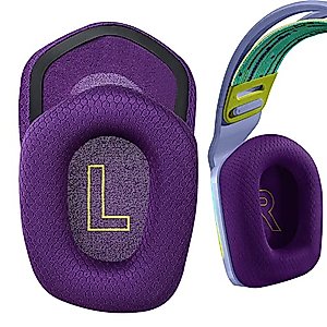Tamicio G733 Earpads,Replacement Ear Pads Compatible with Logitech G733 G 733 Wireless Headphones Earpads,Headset Ear Cushion Premium Mesh Fabric Softer Memory Foam (Purple)