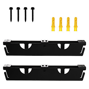 SOUJOY Angle Grinder Holders, 4 Bay Angle Grinder Stand, 2 Pack Polisher Power Tool Racks, Garage Wall Mount Bracket for Angle Grinders, Cutters, Screwdriver