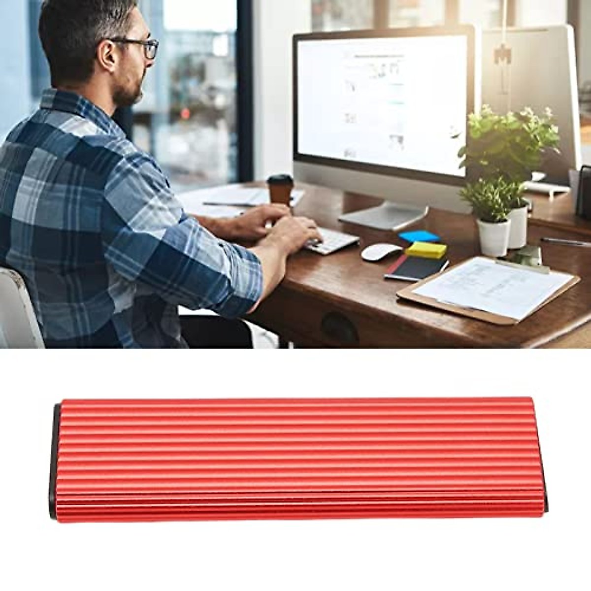 M.2 SSD Enclosure, SSD Enclosure Large Capacity Type C Interface NGFF Protocol for Office for Home