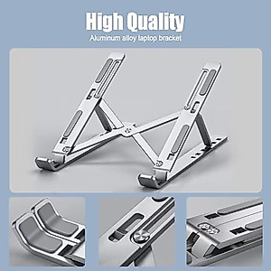 Adjustable Notebook Stand Holder for Desk, Laptop Stands for Reading Stand for Tablet and Book, Foldable and Space Saving Design