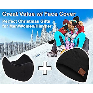 Perfect Mens Gifts Set with Bluetooth Beanie Hat, Beard Growth Kit