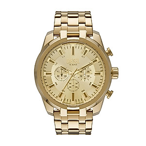 Diesel Split Stainless Steel Chronograph Men's Watch, Color: Gold (Model: DZ4590)