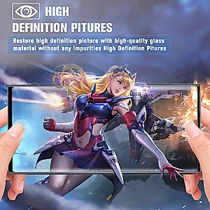 LETANG [3 Pack] Galaxy Note 10 Plus 5G Screen Protector Tempered Glass, Fingerprint Unlock Support 9H Hardness 3D Curved Full Coverage, Screen Glass HD Film for Samsung Galaxy Note 10 Plus(6.8 inch)