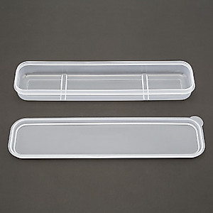 OriGlam Portable Flatware Box Travel Tableware Storage Case, Simple Tableware Storage Box Case for Cutlery Kit (White)