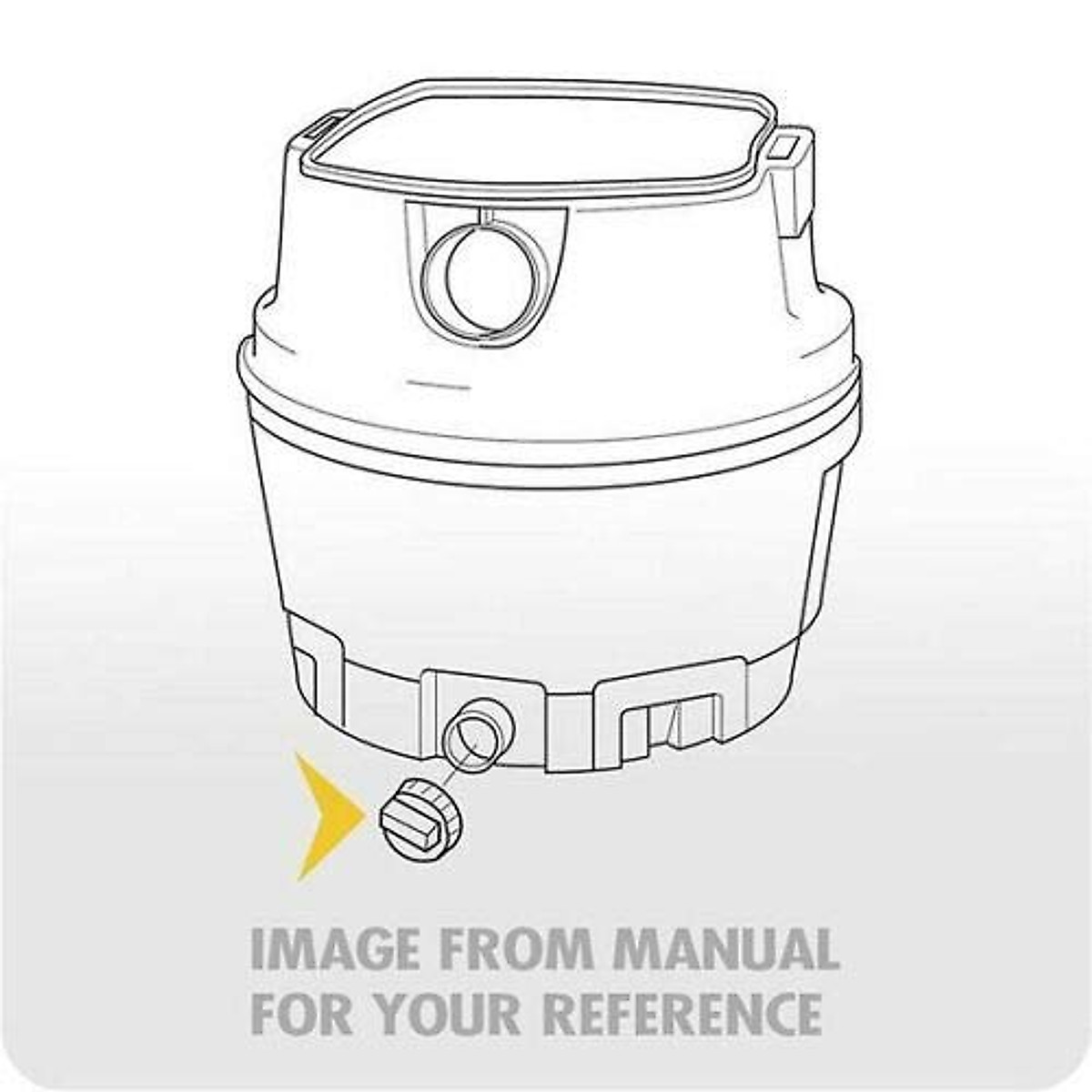 TJPOTO Replacement Part NEW #73185 Drain Cap Wet/Dry Vacs Shop Vacuums for WORKSHOP