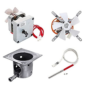 Rebuild Kit For Traegers 2 RPM Auger Motor + Fan Motor + Stainless Burn Pot + Hot Rod