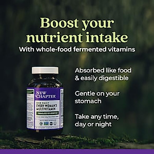 New Chapter Women's Multivitamin for Immune, Beauty + Energy Support with 20+ Nutrients -- Every Woman's One Daily, Gentle on the Stomach, 72 Count
