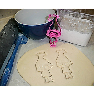 INSPIRED BY POPPY TROLLS MOVIE CHARACTER COOKIE CUTTER MADE IN USA PR2001