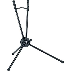K&M König & Meyer Saxxy Saxophone In-Bell Tripod 3 Leg Stand 14350.000.55 | Professional Grade for all Musicians | Lightweight Ultra-Compact | Stable Secure Bb Tenor Base | Made in Germany Black