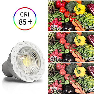 DiCUNO GU10 LED Light Bulb, 60W Halogen Bulbs Equivalent, 6W 600LM, 6000K Daylight White,100V-240V Non-dimmable GU10 Mr16 LED Bulbs, 10-Pack.
