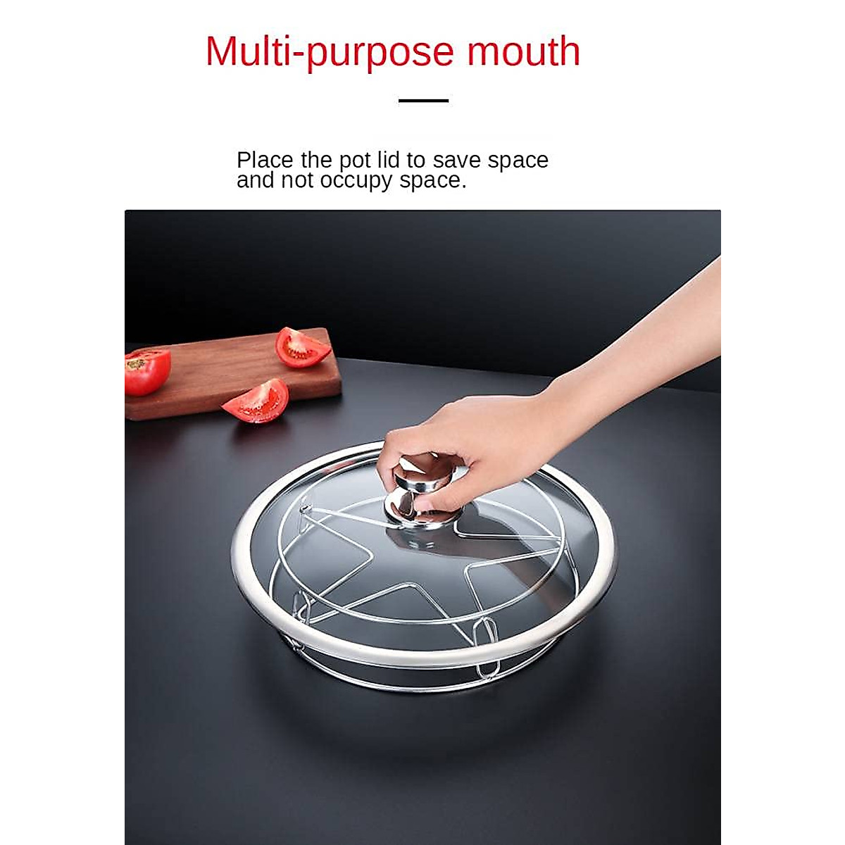 Multifunctional Kitchen Supplies, Household Heat Insulation Pad, Pot Holder, Stainless Steel Pot Rack, Countertop Rack, Steam Rack (Double layer)