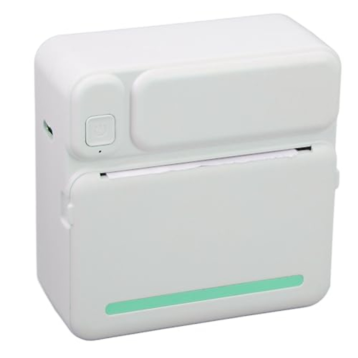FUZHUI Mini Thermal Sticker Printer - Portable Inkless APP Phone Printer for Mini DIY Study Notes & Receipts (Green)