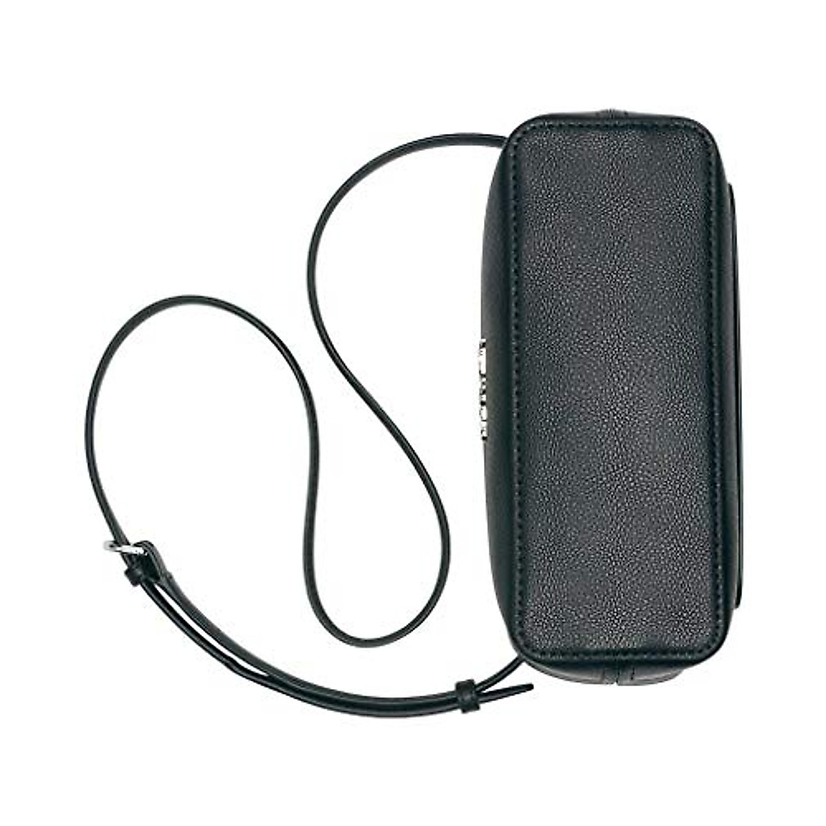 Calvin Klein Hailey Micro Pebble Triple Compartment Chain Crossbody, Black/Silver