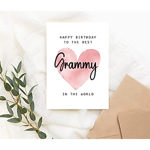 Happy Birthday To The Best Grammy In The World Card - Grammy Birthday Card - Grammy Card - Mother's Day Gift - Happy Birthday Card Happy Birthday Mom