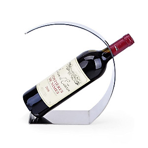 CdyBox European Stainless Steel Creative Wine Shelf Household Wine Bottle Rack