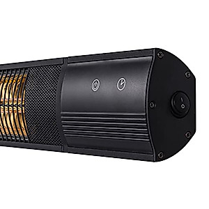Newair Outdoor Electric Infrared Wall Patio Space Heater, 1500 Watts, Rose Gold Radiant Tube Heating, Remote Control, 2 Wall Mounts, Mounting Hardware for Outdoor Spaces, Patios, Porches and More
