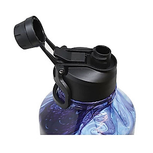 Hydraflow 64-Ounce Double Wall Stainless Steel Growler Bottle with 2-in-1 Lid