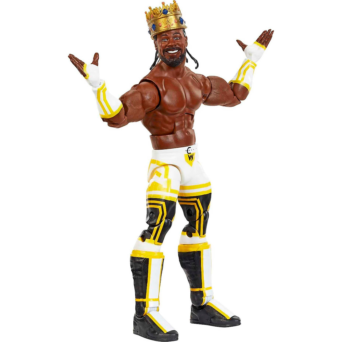 Mattel WWE King Woods Elite Collection Action Figure, Deluxe Articulation & Life-like Detail with Iconic Accessories, 6-inch