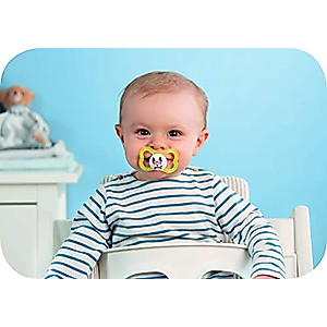 MAM Air Night & Day Baby Pacifier, For Sensitive Skin, Glows in the Dark, 3 Pack, 6-16 Months, Unisex,3 Count (Pack of 1)