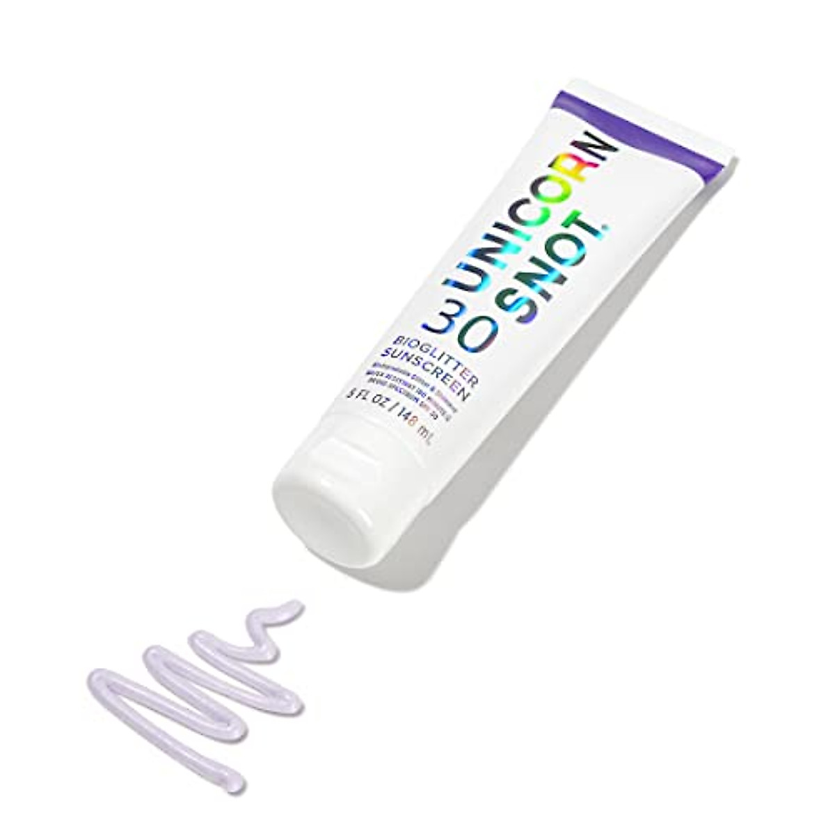 Unicorn Snot Glitter Sunscreen Lotion - SPF 30 Shimmer Sunscreen for Face & Body Glow - UVA/UVB Protection - Water Resistant, Cruelty Free Sunscreen - Made in USA (Space Junk)