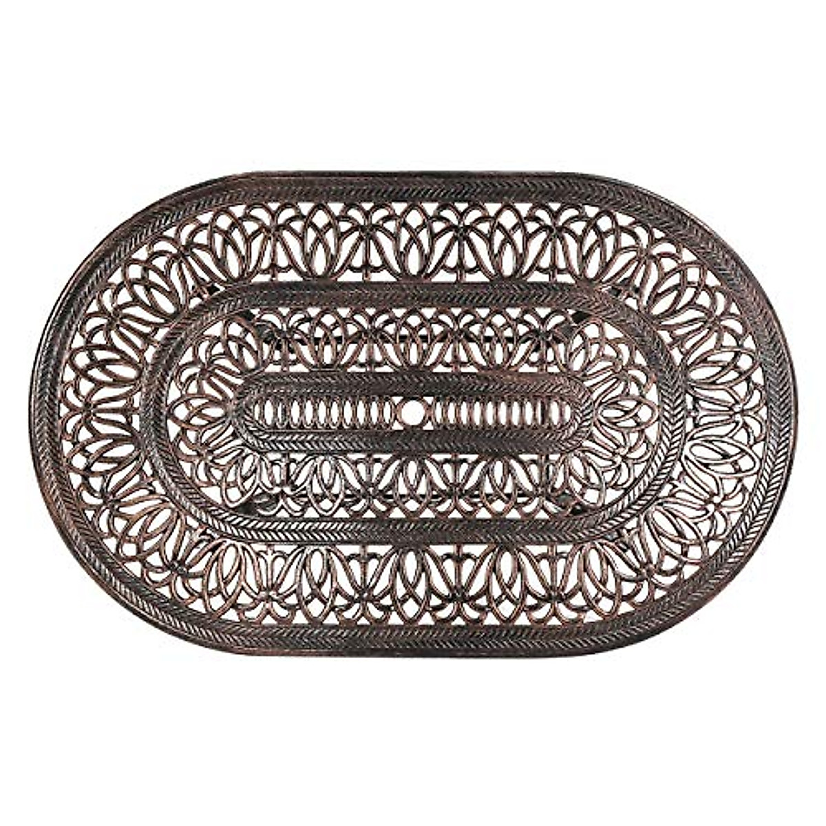 Christopher Knight Home Tucson Cast Aluminum Dining Table, Shiny Copper