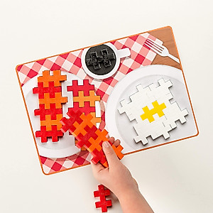 PLUS PLUS - BIG - BIG Picture Puzzles, Basic Color Mix - Construction Building Stem Toy, Interlocking Large Puzzle Blocks for Toddlers and Preschool