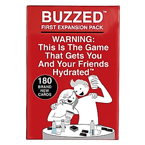 Buzzed Expansion Pack #1 - The Drinking Game That Will Get You & Your Friends Tipsy - Pool Party Games, Summer Party Games