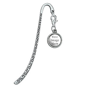 Graphics and More Self-EEZ(TM) Custom Personalized Metal Bookmark with Charm