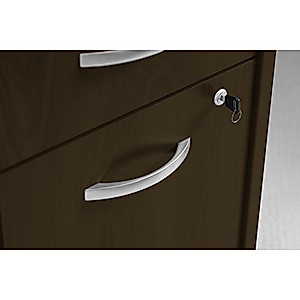 Bush Business Furniture Series C: 3 Drawer Pedestal, Mocha Cherry