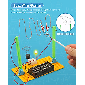 6 Set STEM Kits, DC Motor Electronic Robotic for Kids Age 8-12, STEM Projects, DIY Science Experiments Circuit Building Kits, Electric Robot Toy, Gift for 8 9 10 11 12 Year Old Boys and Girls