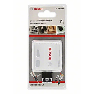 Bosch Professional Hole Saw Progressor for Wood & Metal (Wood and Metal, Ø 48 mm, Drill Accessories)