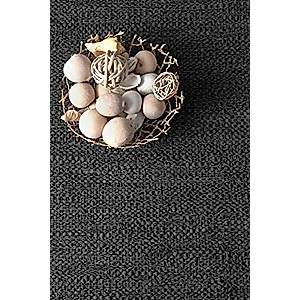 nuLOOM Hand Braided Jute Leather Kelli Area Rug, 8x10, Grey