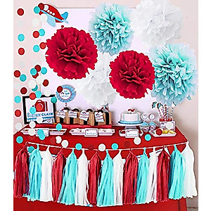 Dr. Seuss Party Decorations Cat in The Hat Thing 1 and Thing 2 Baby Shower Decorations//Dr Seuss Cat in The Hat 1st Birthday Party Supplies/Airplane Party Decor/2023 Nurse Graduation Decorations