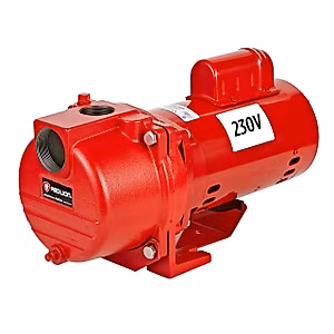 Red Lion RL-SPRK200 230 Volt, 2 HP, 76 GPM Cast Iron Sprinkler/Irrigation Pump with Thermoplastic Impeller, Red, 97102001