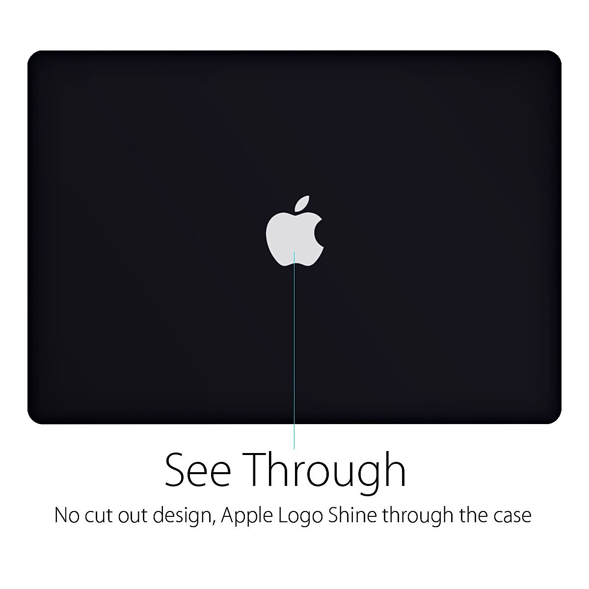 MacBook Air 13 inch Case, UESWILL Smooth Soft-Touch Matte Hard Shell Case Cover for 2008-2017 MacBook Air 13 inch (Model A1466 / A1369) + Microfibre Cleaning Cloth, Black