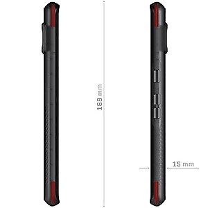 Ghostek COVERT Pixel 7 Pro Case Clear with Ultra Thin Design and Non-Slip Grip Bumper Supports Wireless Charging Shockproof Protective Phone Covers Designed for 2022 Google Pixel 7 Pro (6.7in) (Smoke)