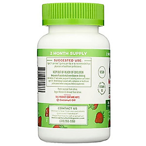 Vitamin D3 + Vitamin B12 | 2 Month Supply | Vitamin D & B12 Vitamin Supplements for Adults & Kids | Supports Bone Health | Promotes Energy Boost | Vegan | Non-GMO | Gluten Free | 60 Servings