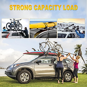 OCPTY Rooftop Rack Bike Carrier 2-Bikes Rack Trunk Mount Rack for Car SUV Truck Van Set of 1 Bike Roof Rack