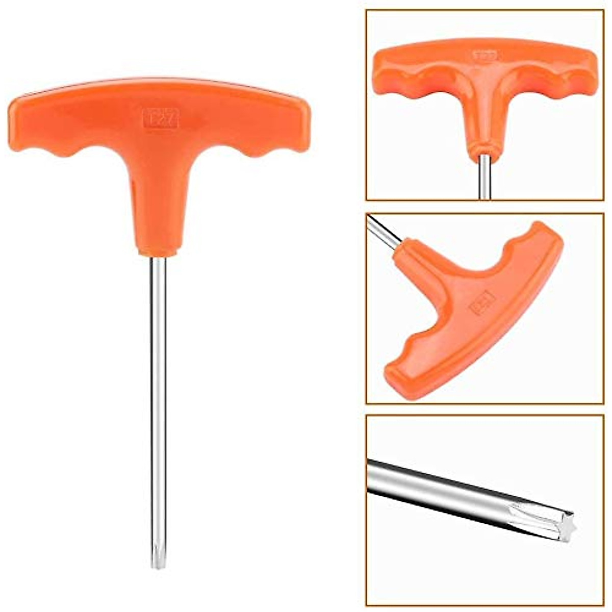 Chainsaw Scrench Chainsaw T Wrench 19mm x 13mm (3/4" x 1/2") And T-Handle T27 Torx Screwdriver Fits Makita Husqvarna Stihl Dolmar Partner Echo Jonsered Poulan Chainsaws