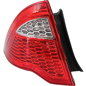Evan Fischer Driver Side Tail Light Assembly Compatible with 2010-2012 Ford Fusion Lens and Housing